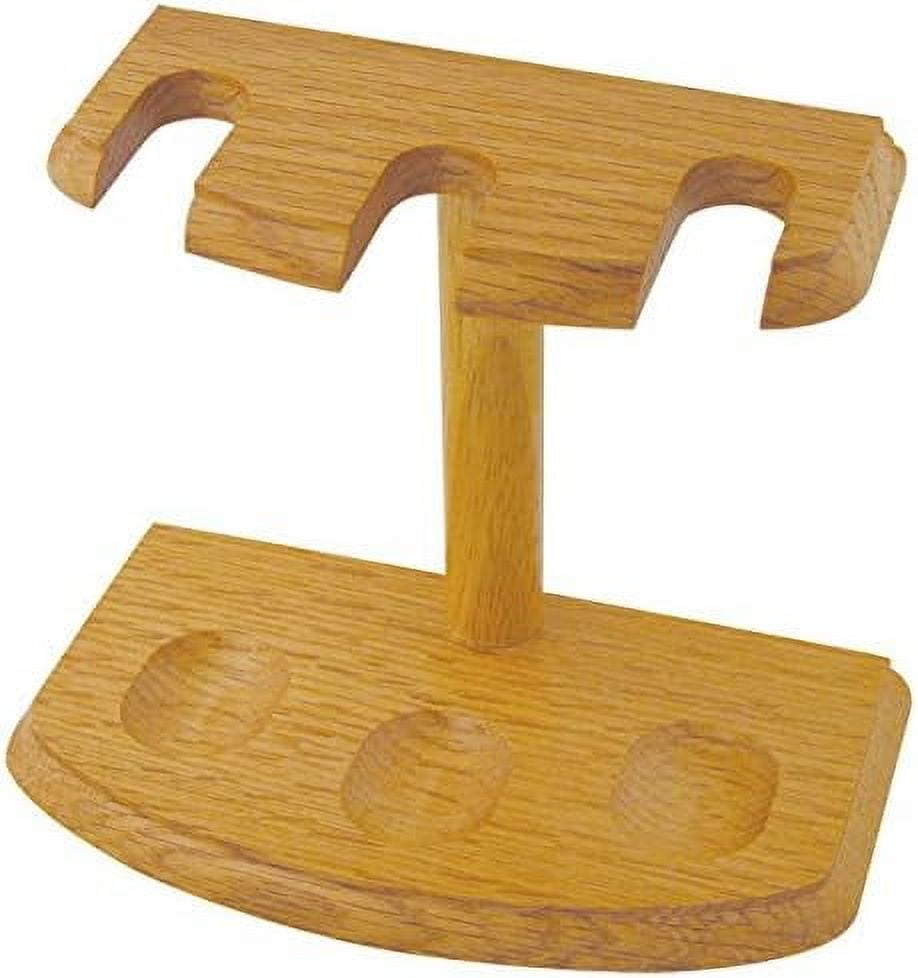 The Big Easy Pipe Accessories 3 Pipe Rack Oak-P801, Oak - Walmart.com