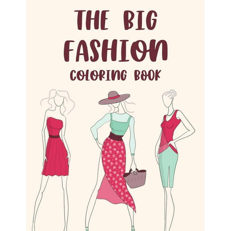 coloring pages of fashion dresses