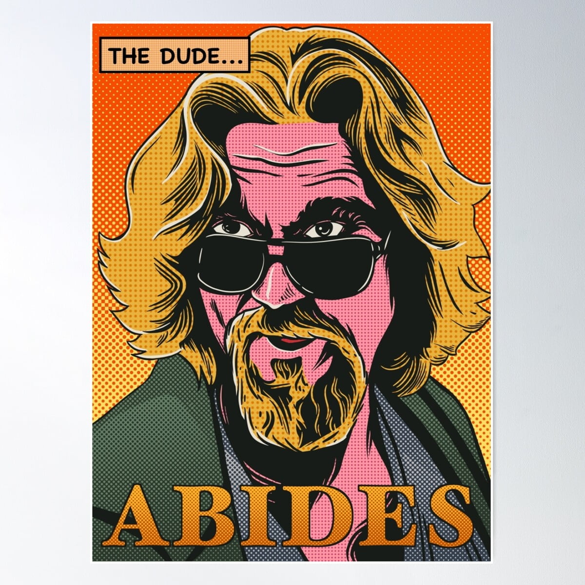 The Big Lebowski - Abides Poster Wall Art, Modern Wall Decor For Living ...
