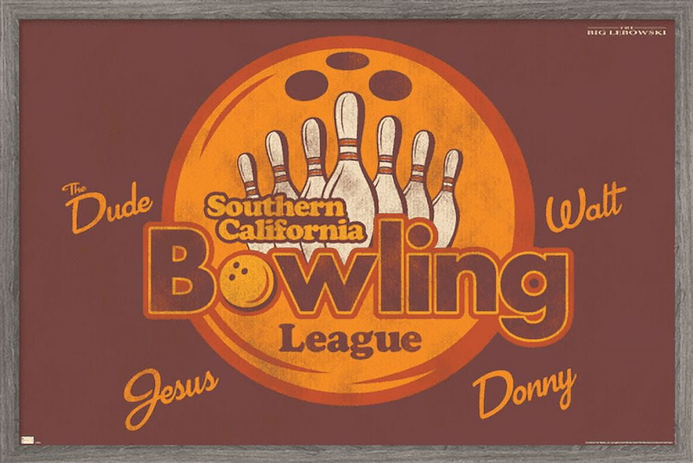 The Big Lebowski - Bowling League Wall Poster, 14.725" x 22.375 ...