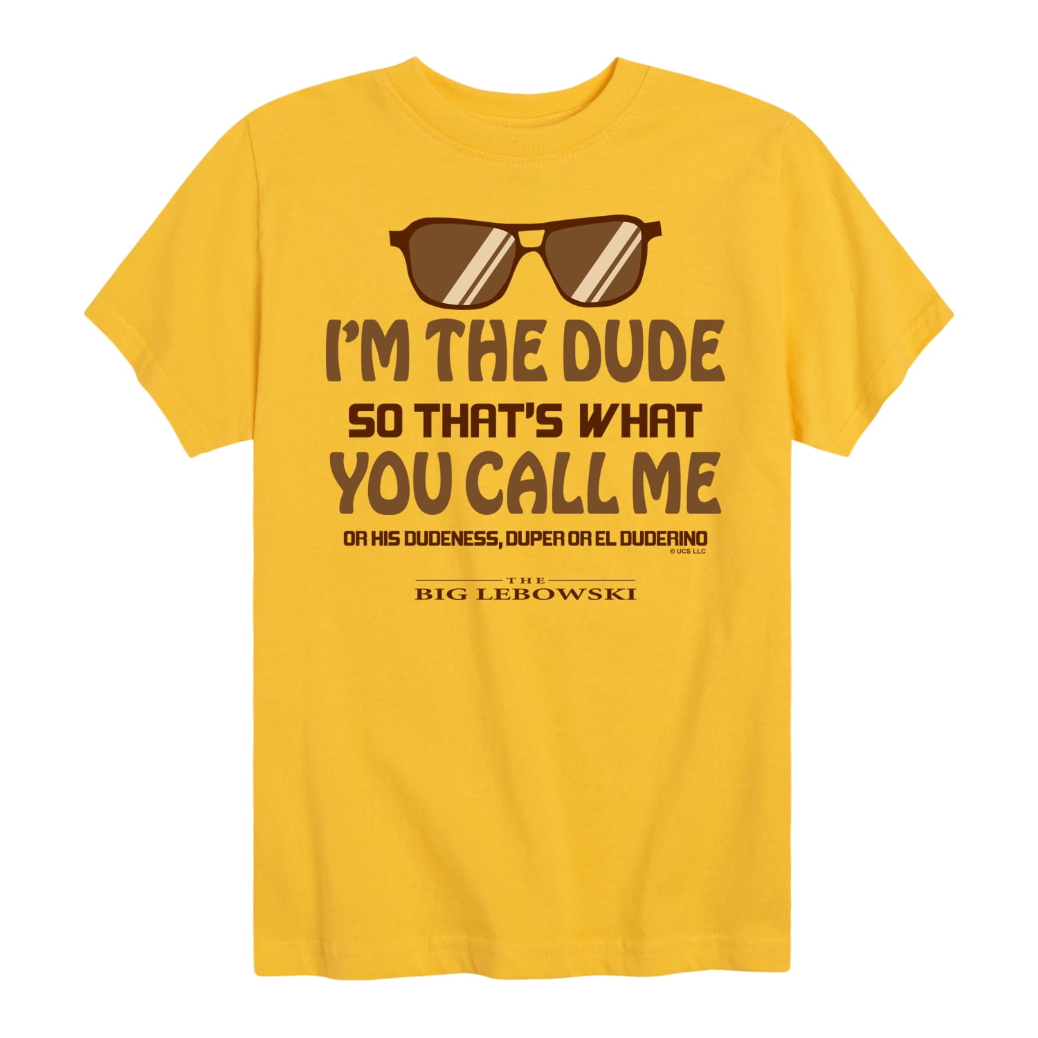 The Big Lebowski - I'm The Dude El Duderino - Toddler & Youth Short Sleeve Graphic T-Shirt ...