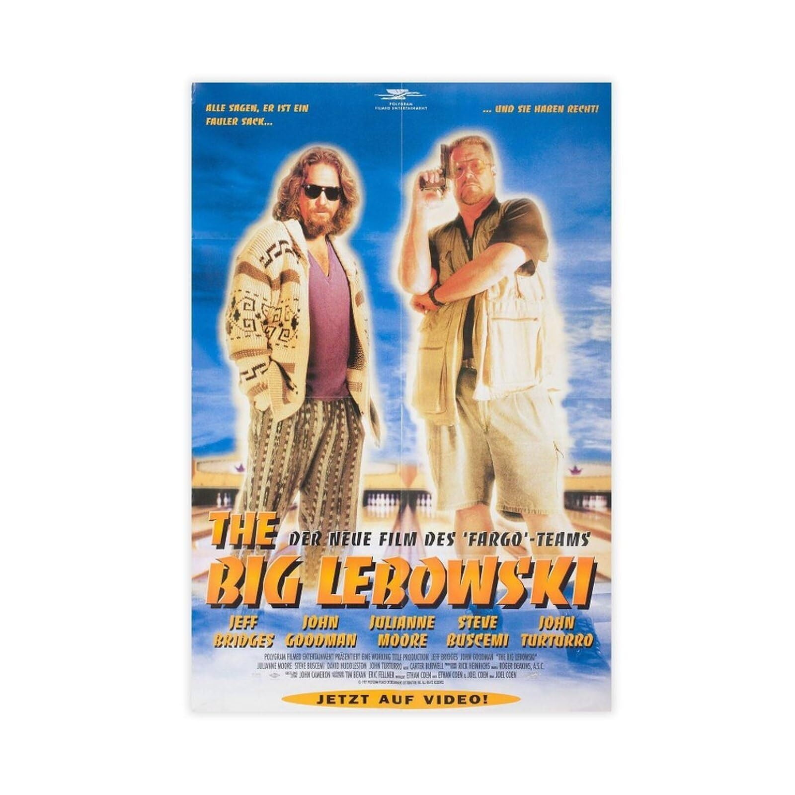 The Big Lebowski Key Art Movie Poster (4) Canvas Poster Bedroom Decor ...