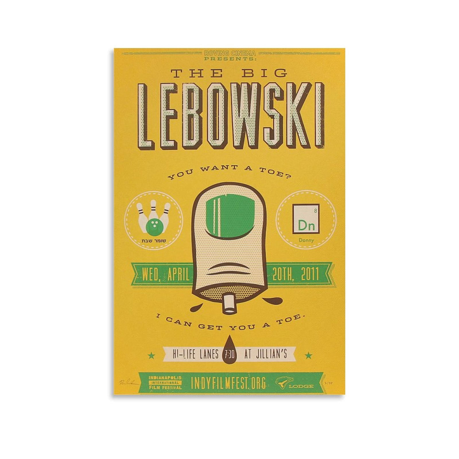 The Big Lebowski Movie Poster (36) Posters Wall Art Painting Canvas ...