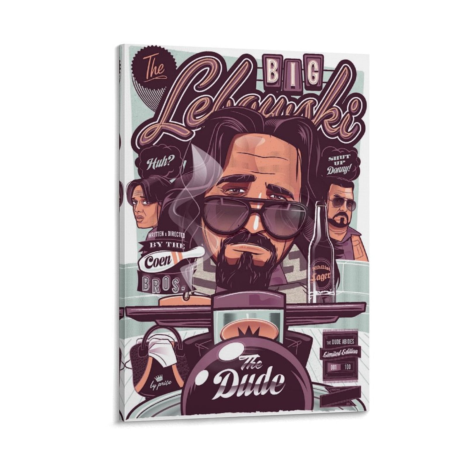 The Big Lebowski Movie Poster (41) Artworks Canvas Poster Room ...
