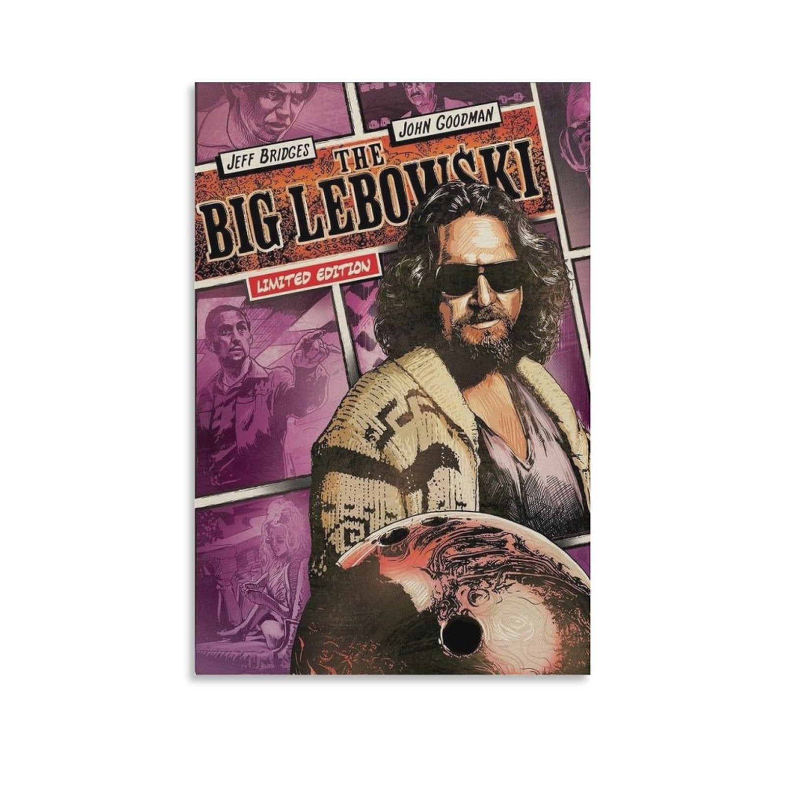 The Big Lebowski Movie Poster (42) Picture Print Canvas Poster Wall ...