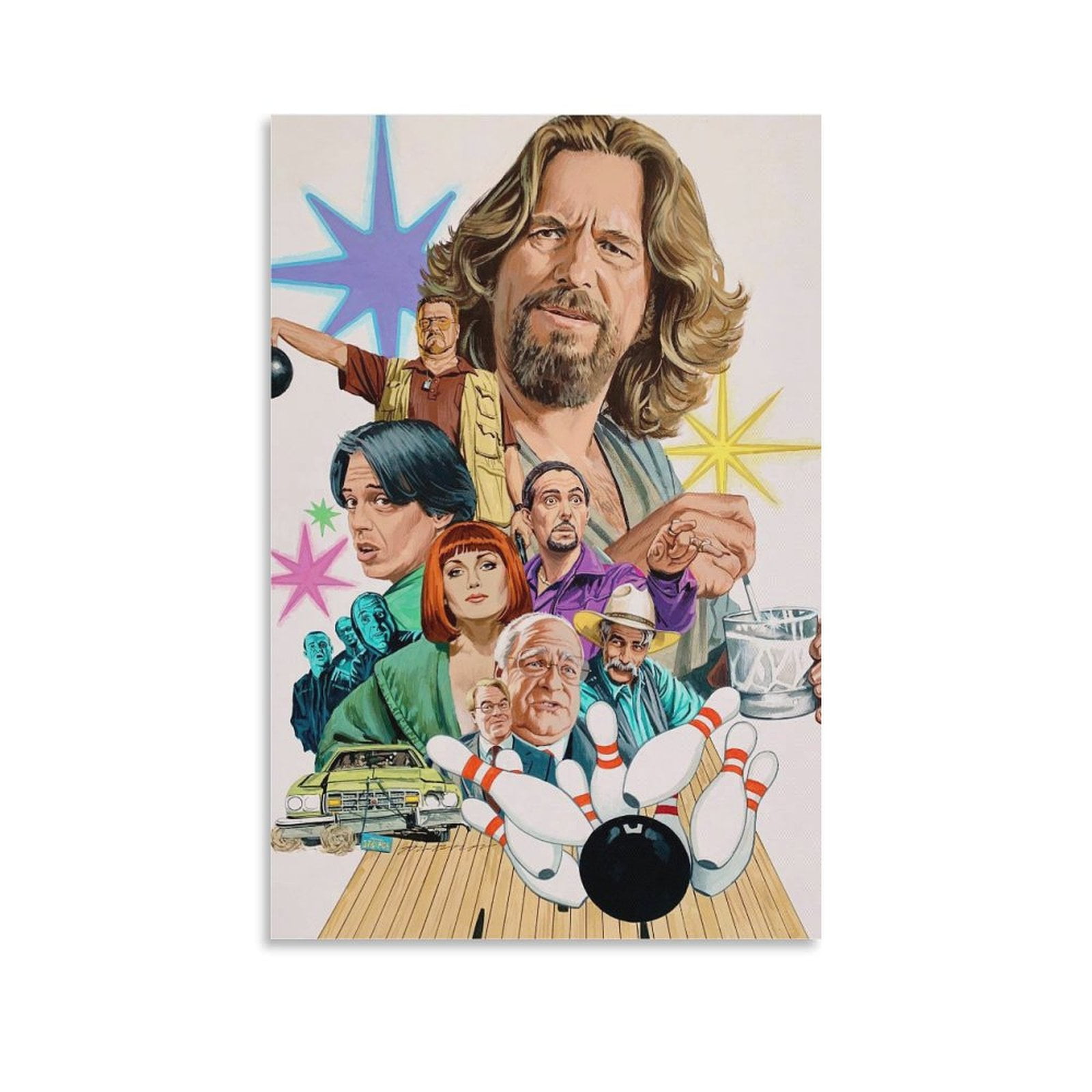 The Big Lebowski Movie Poster (88) Picture Print Canvas Poster Wall ...