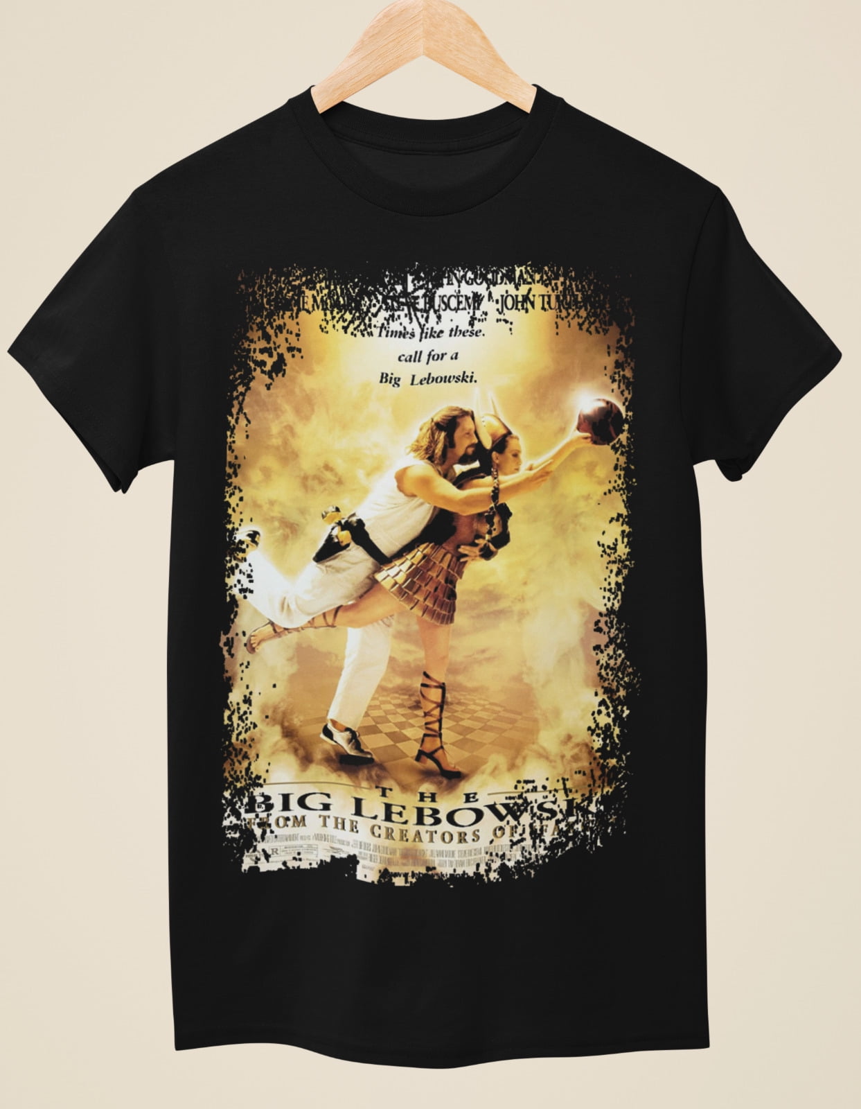 The Big Lebowski - Movie Poster Inspired Unisex Black T-Shirt - Walmart.com