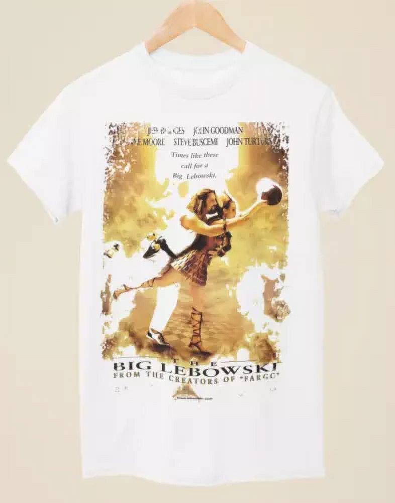 The Big Lebowski - Movie Poster Inspired Unisex White T-Shirt Hot ...
