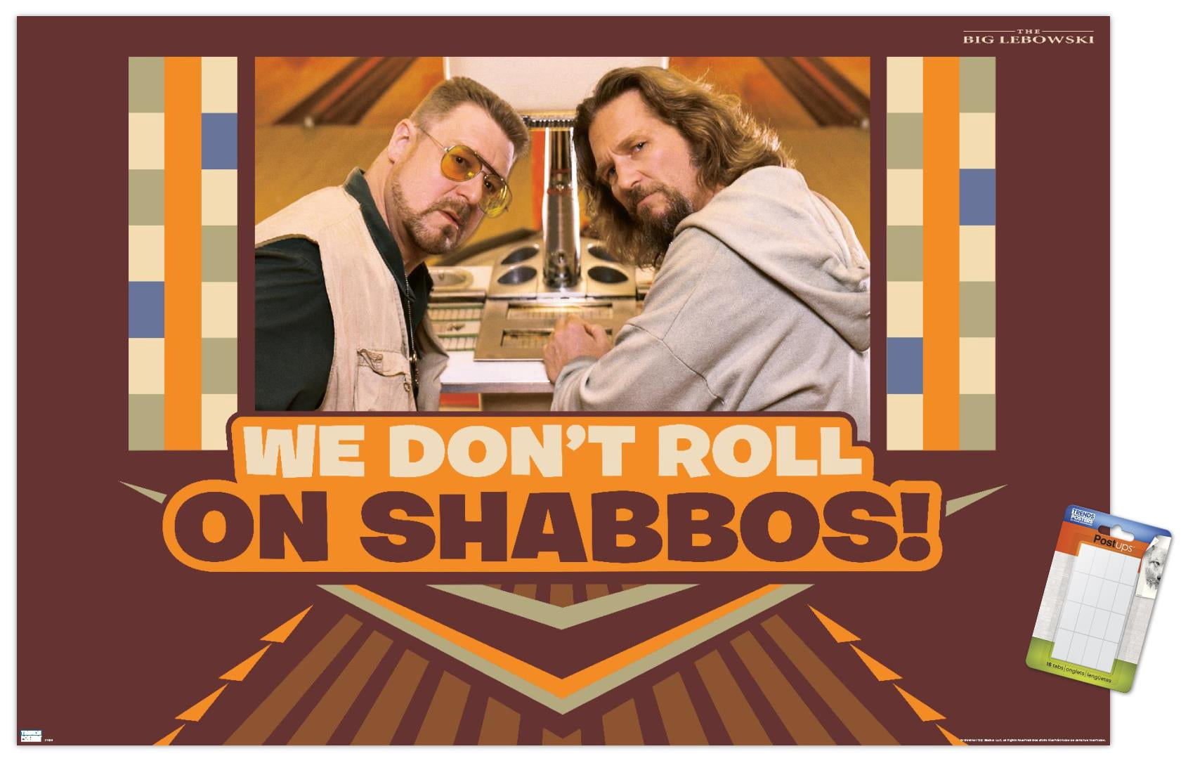 The Big Lebowski - Shabbos Wall Poster, 14.725" x 22.375" - Walmart.com