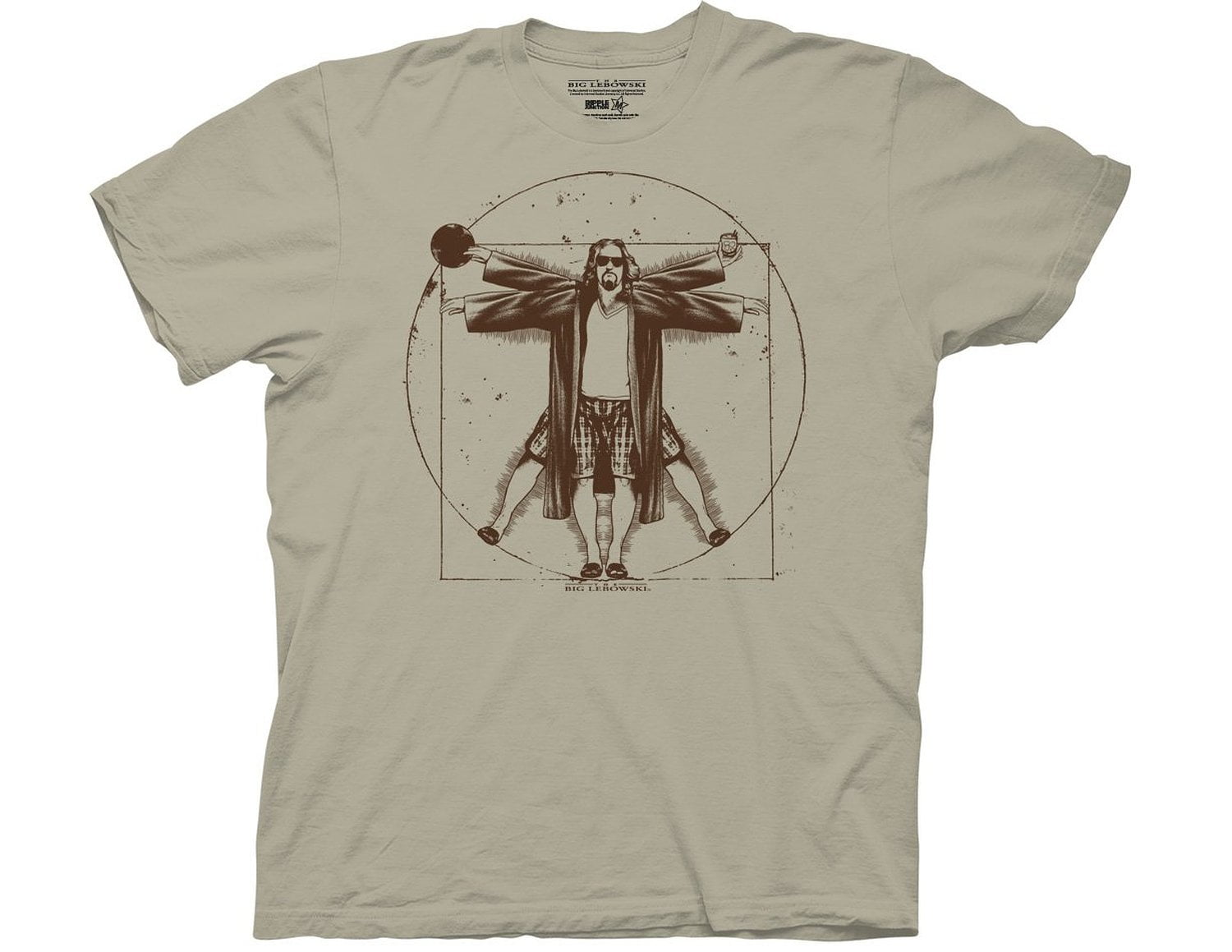 The Big Lebowski T-Shirt -Vitruvian Lebowski - Walmart.com