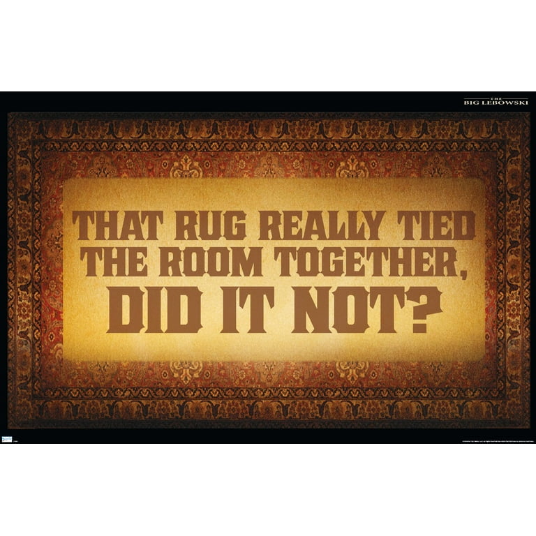 The Big Lebowski Rug Poster The Big Lebowski Film Hi Res Stock