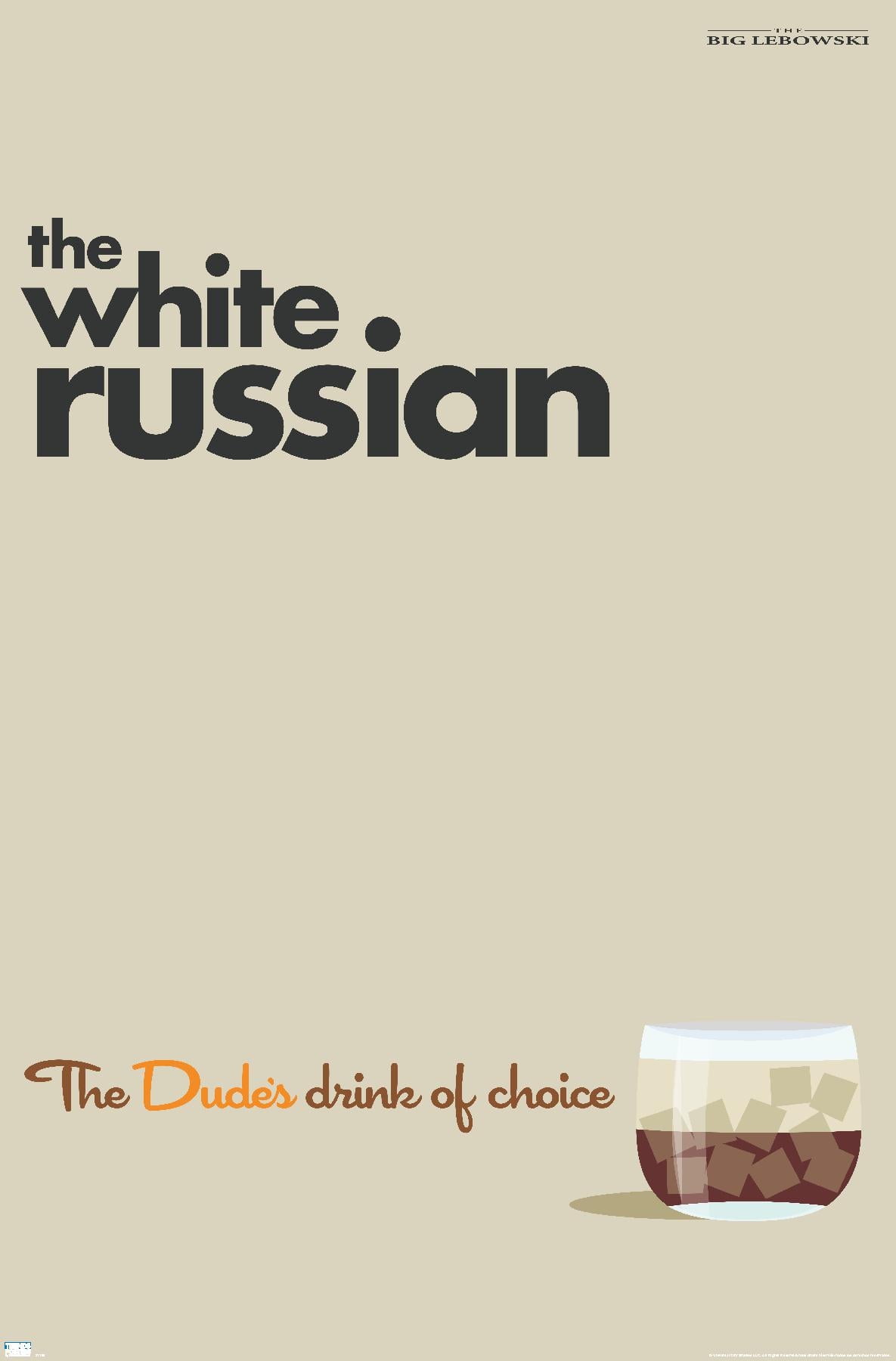 The Big Lebowski - The White Russian Wall Poster, 22.38 x 34 - Walmart.com