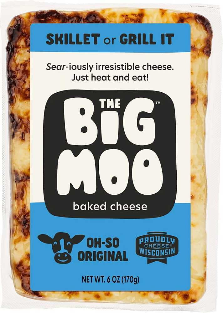 The Big Moo Baked Cheese, Oh So Original, 6 OZ, 6 Pack, Wisconsin ...