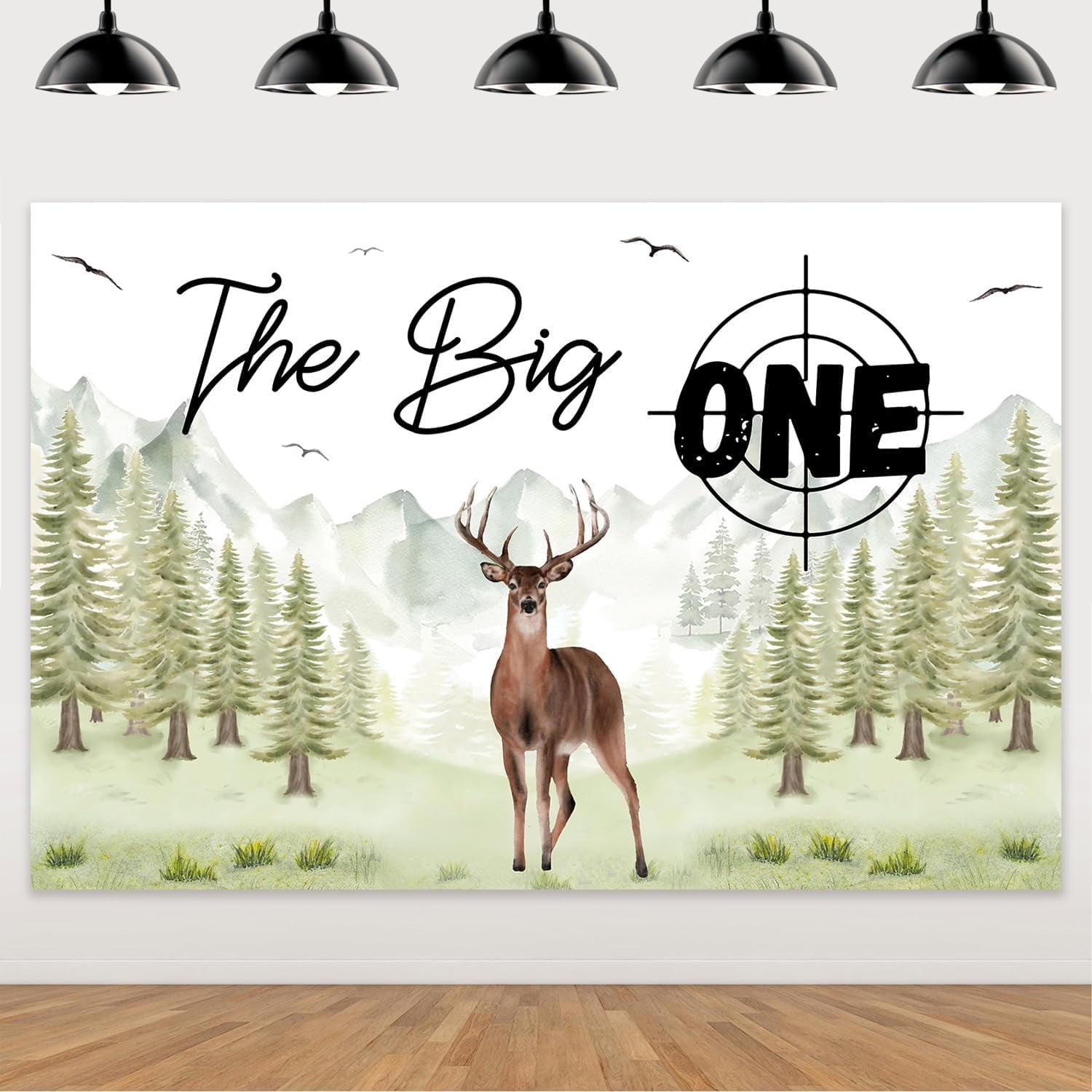 The Big One Backdrop Hunting Themed 1st Birthday Party Decorations for ...