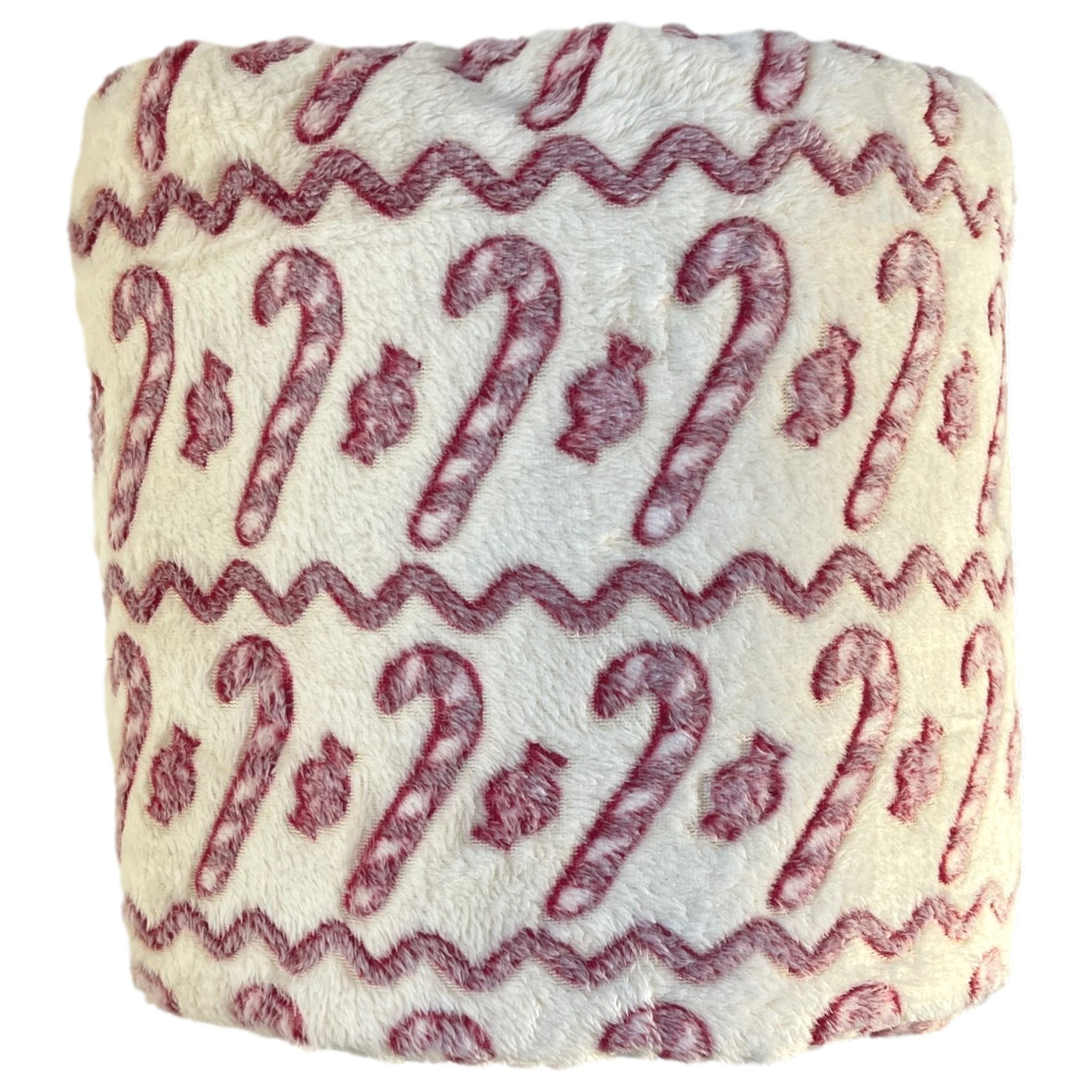 The Big One Plush Candycane Oversized Christmas Throw Blanket, Candy ...