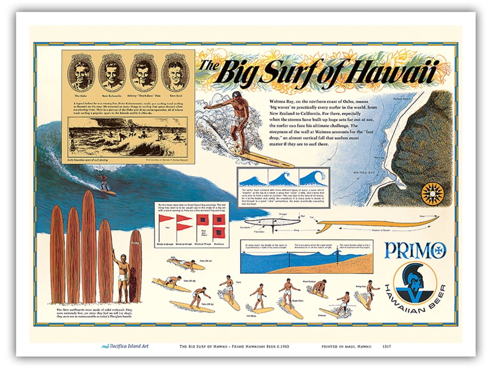 The Big Surf of Hawaii - Primo Hawaiian Beer - Hawaii Brewing Company ...