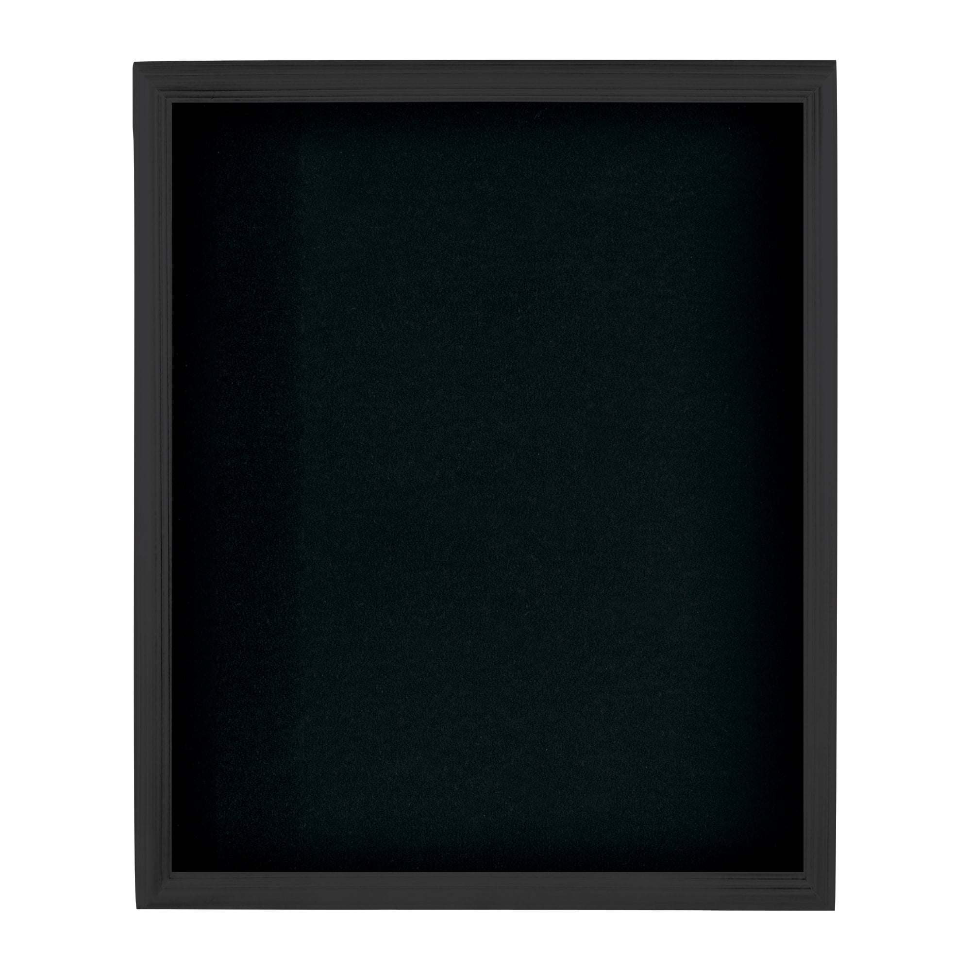 "The Big Traditional" 16x20 Black Finish Shadow Box Black Background ...