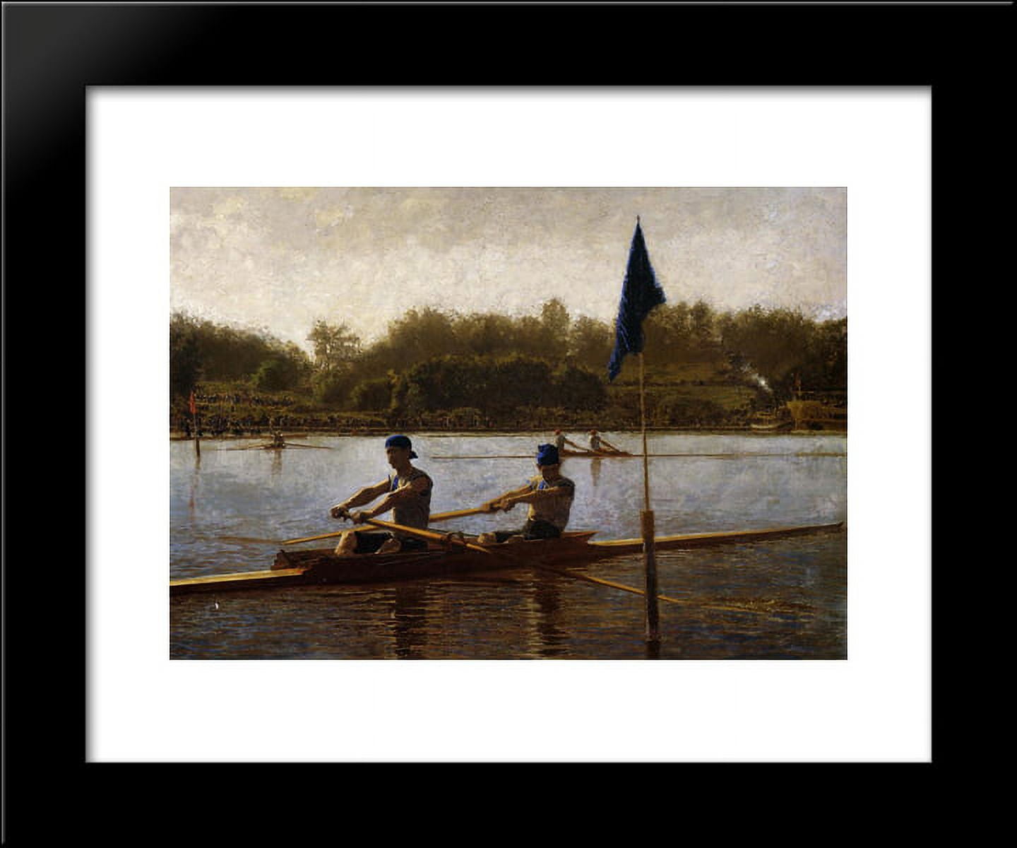 The Biglin Brothers Turning the Stake Boat 20x24 Framed Art Print by Thomas Eakins - Walmart.com
