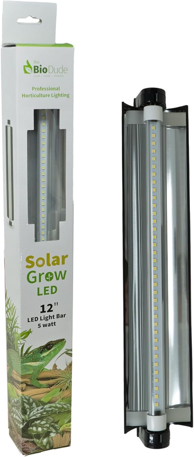 The Bio Dude Solar Grow LED Light 12" - Great for bioactive terrariums ...