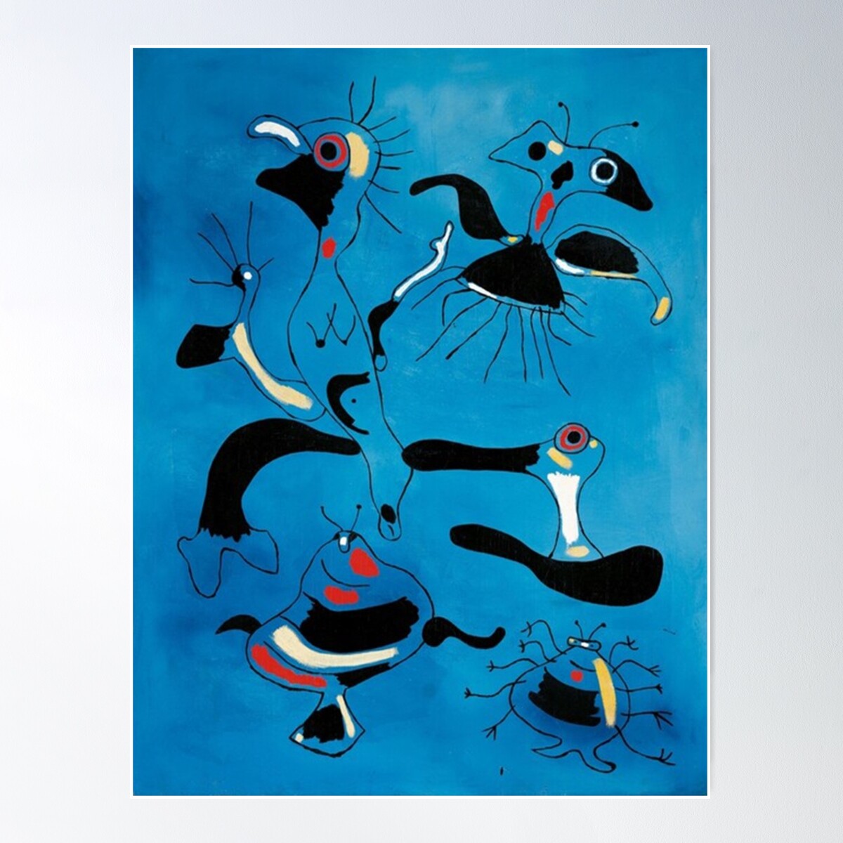The Bird Joan Miro Poster Wall Art, Modern Wall Decor For Living Room ...