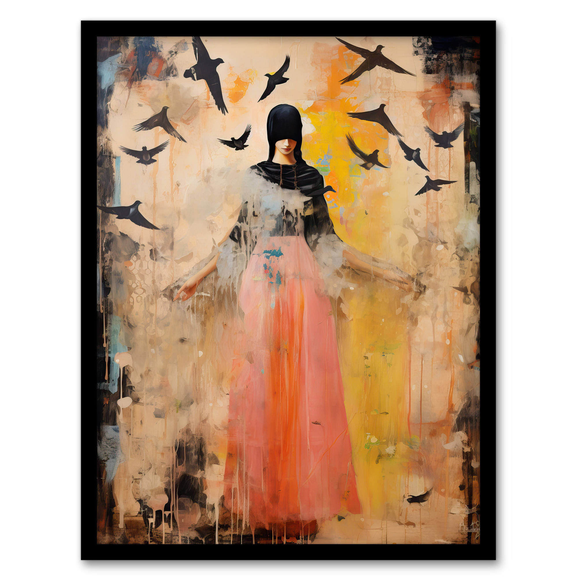 The Bird Queen By Shannon Blacksmith Woman Portrait Raven Blackbirds ...