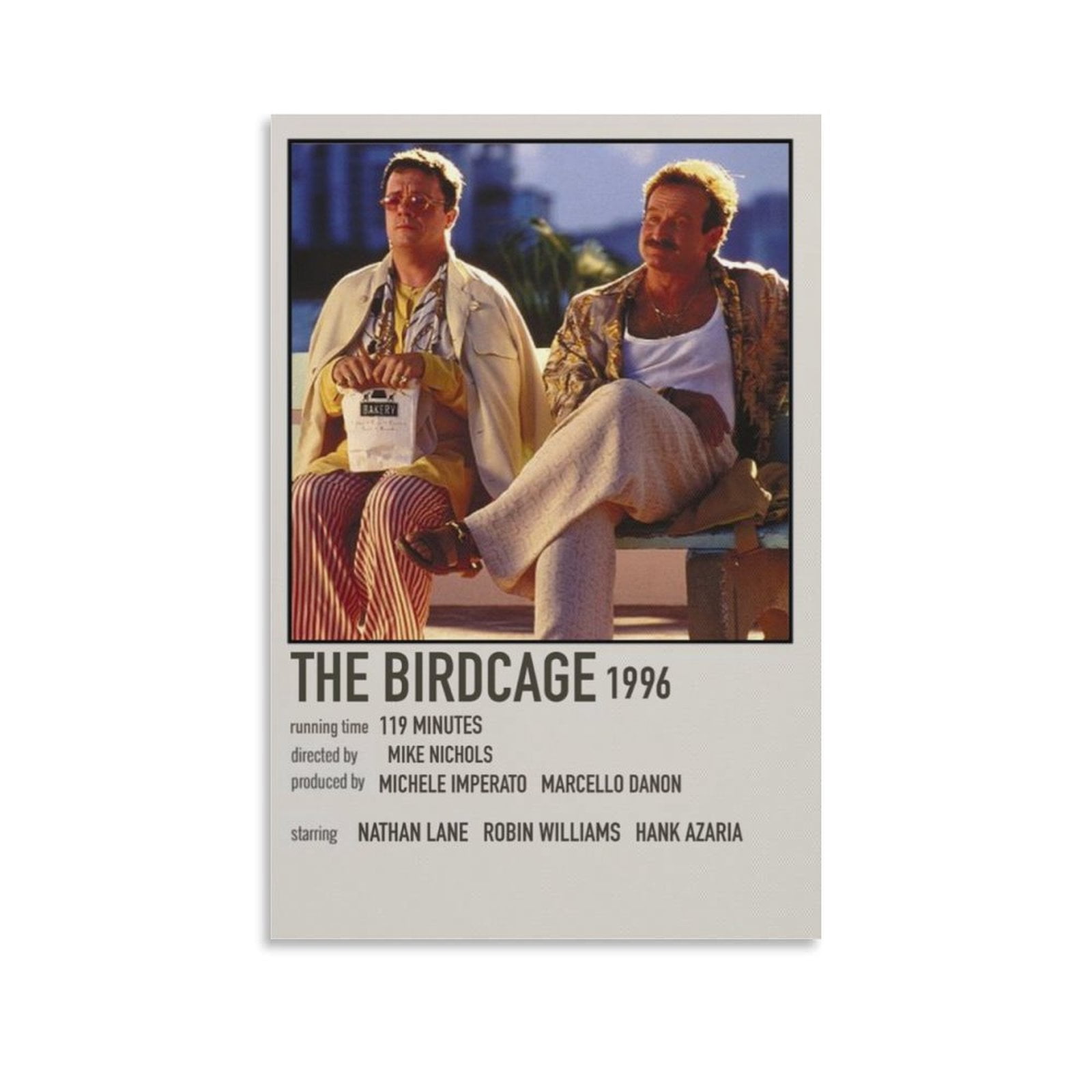 The Birdcage Poster Vintage Movie Poster (13) Canvas Wall Art Poster ...