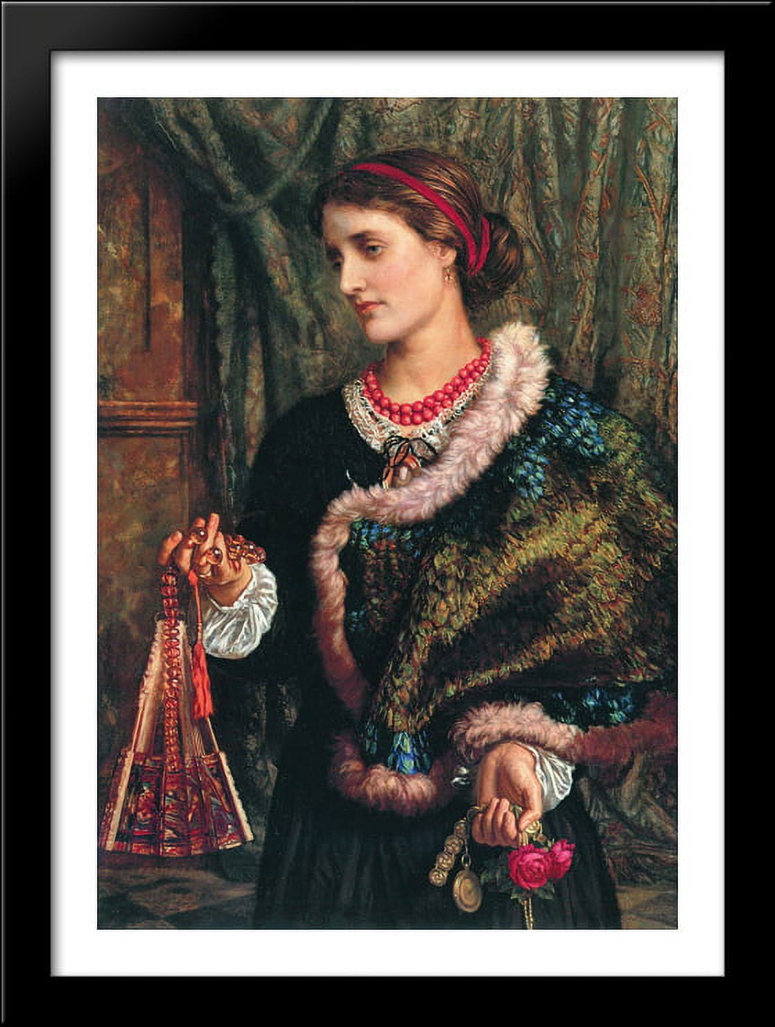 The Birthday (A Portrait Of The Artist's Wife, Edith) 28x38 Large Black ...