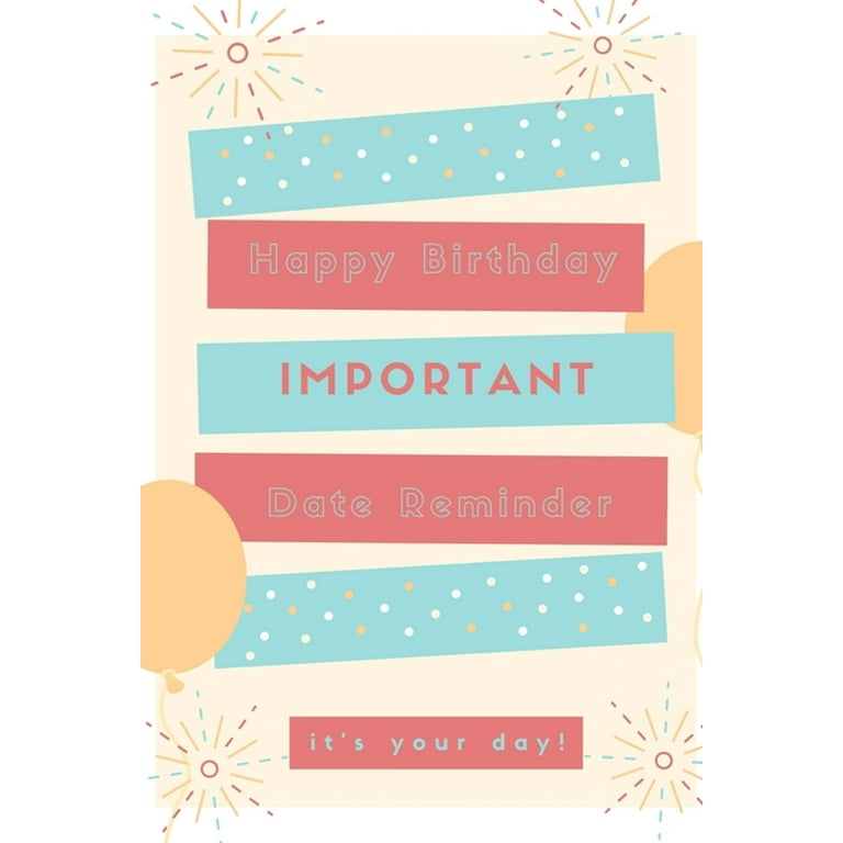 Important Dates To Remember Printable