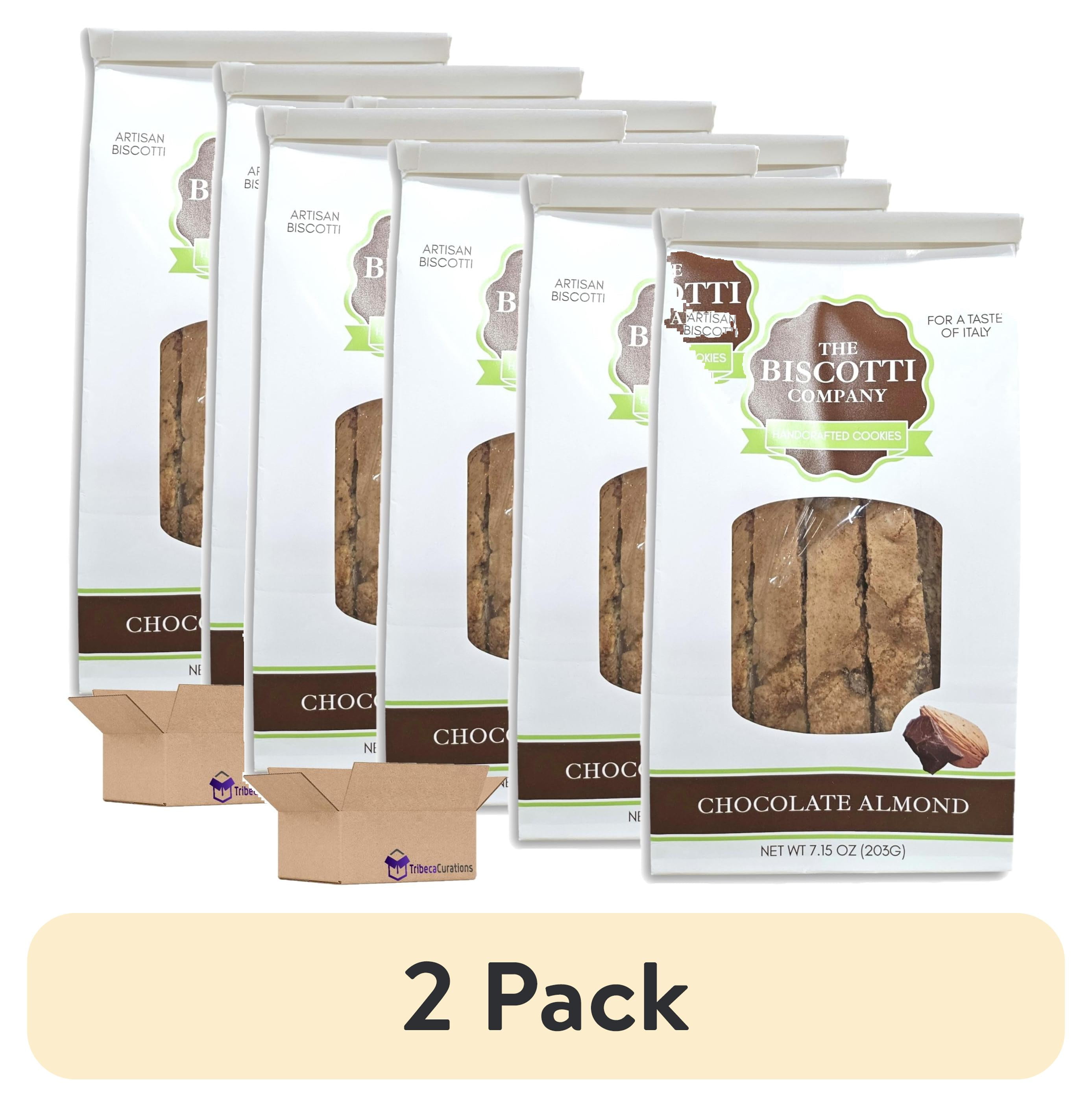 (2 pack) The Biscotti Company | Chocolate Almond Artisan Biscotti ...