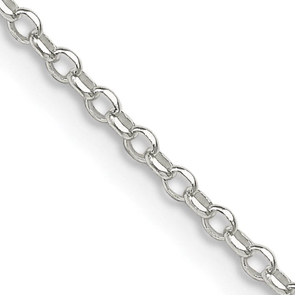 The Black Bow 1.75mm Sterling Silver D/C Solid Open Cable Chain ...