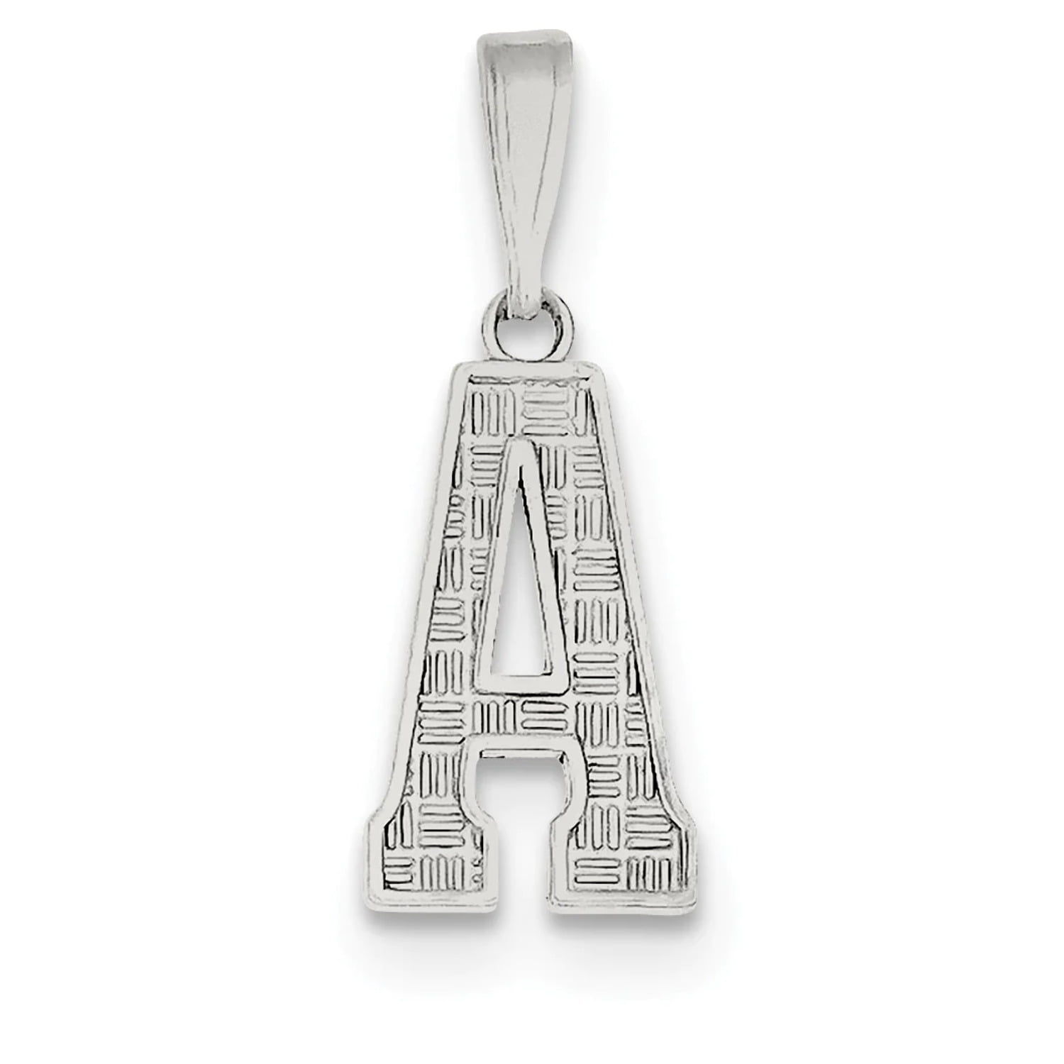 The Black Bow Sterling Silver, Sami Collection, Textured Block Initial ...