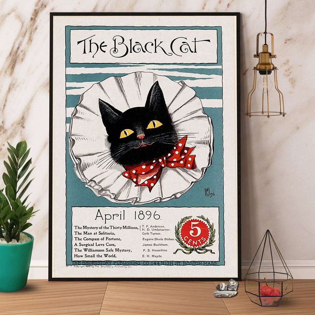 The Black Cat Story Paper Poster No Frame Matte Wall Art Decor 16 x 24 ...