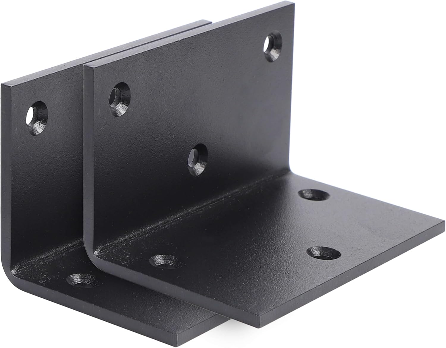 The Black Corner Brackets Heavy Duty - Thickness 4.9mm, 5" x 3" L Angle ...