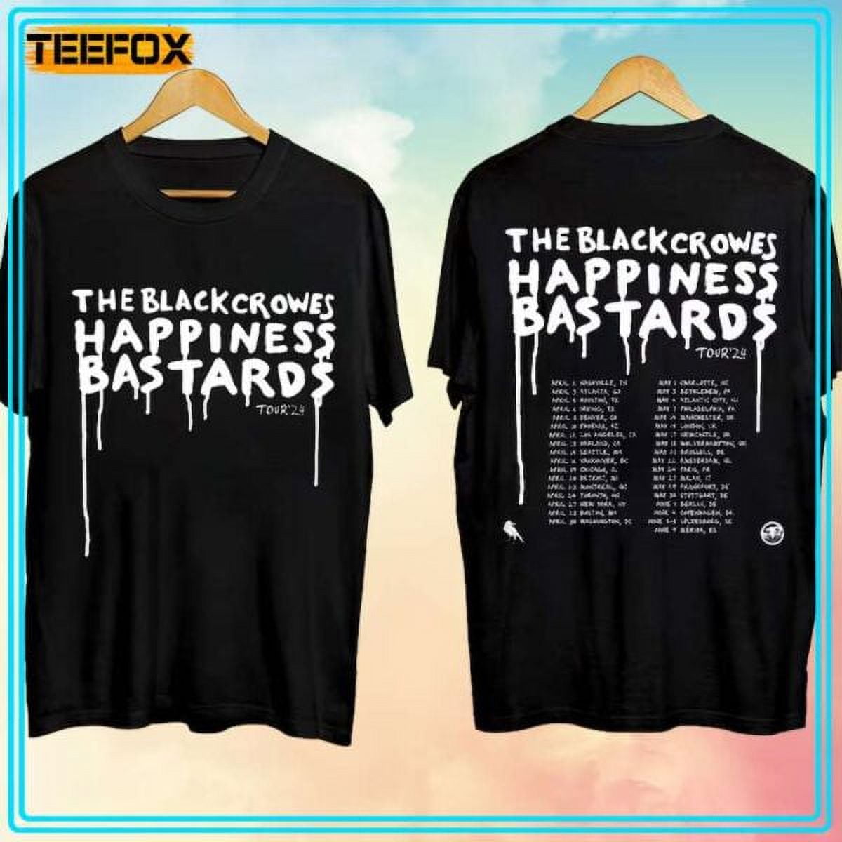 The Black Crowes Happiness Bastards Tour 2024 T-Shirt - Walmart.com