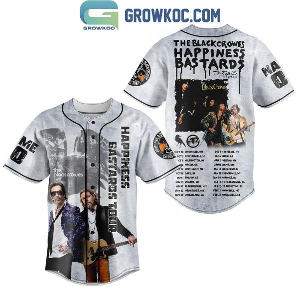 The Black Crowes Happiness Bastards Tour 2025 Personalized Baseball ...