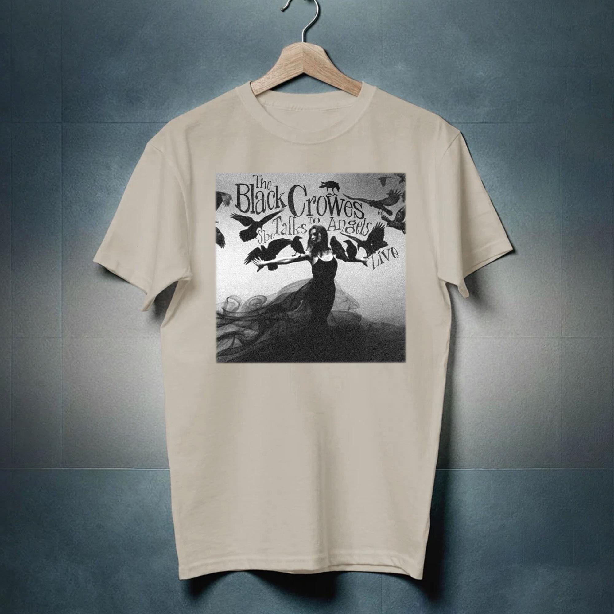 The Black Crowes She Talks to Angels T-Shirt Black All Size Unisex ...