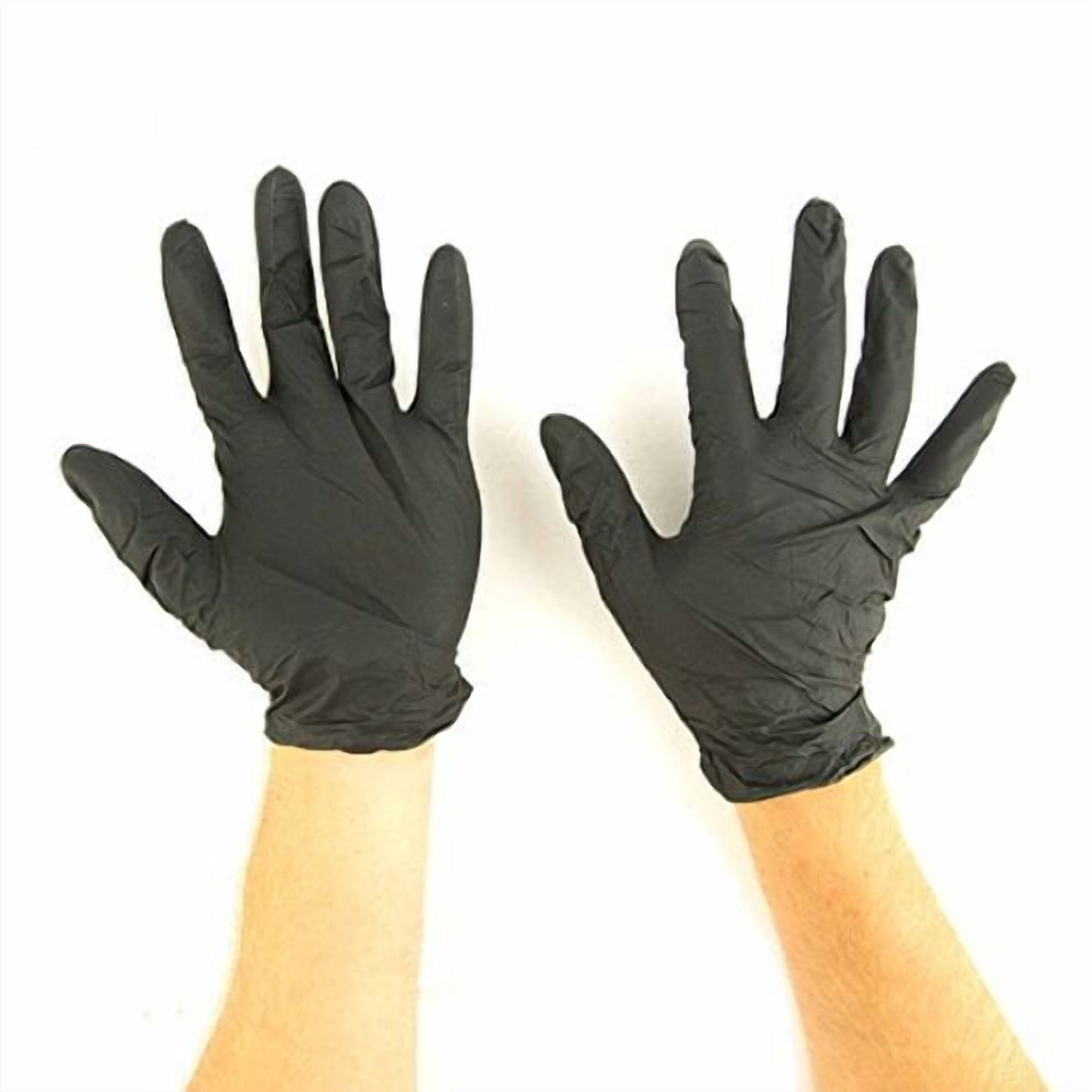 The Black Diesel, Nitrile Powder Free Disposable Gloves, 4 MIL, Black ...