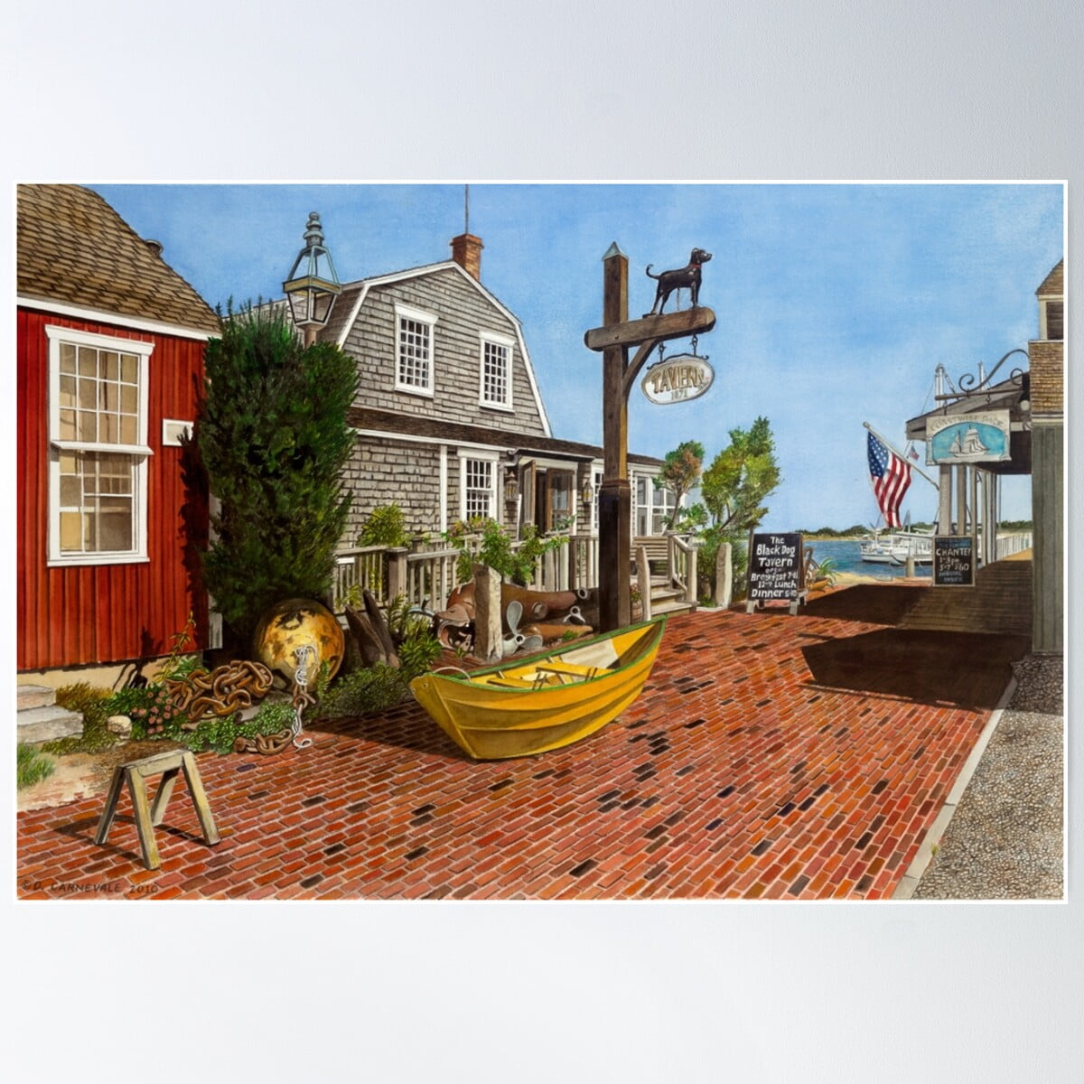 The Black Dog Tavern, Martha'S Vineyard, Mass Poster Wall Art, Modern ...