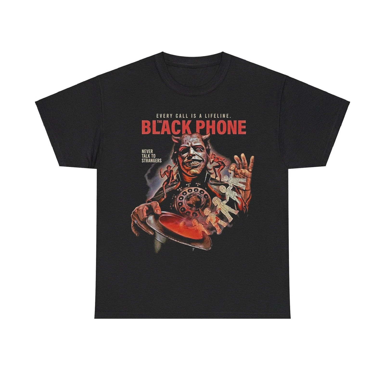 The Black Phone 2021 Cult Horror Film Retro Tribute Unisex T-Shirt, up ...
