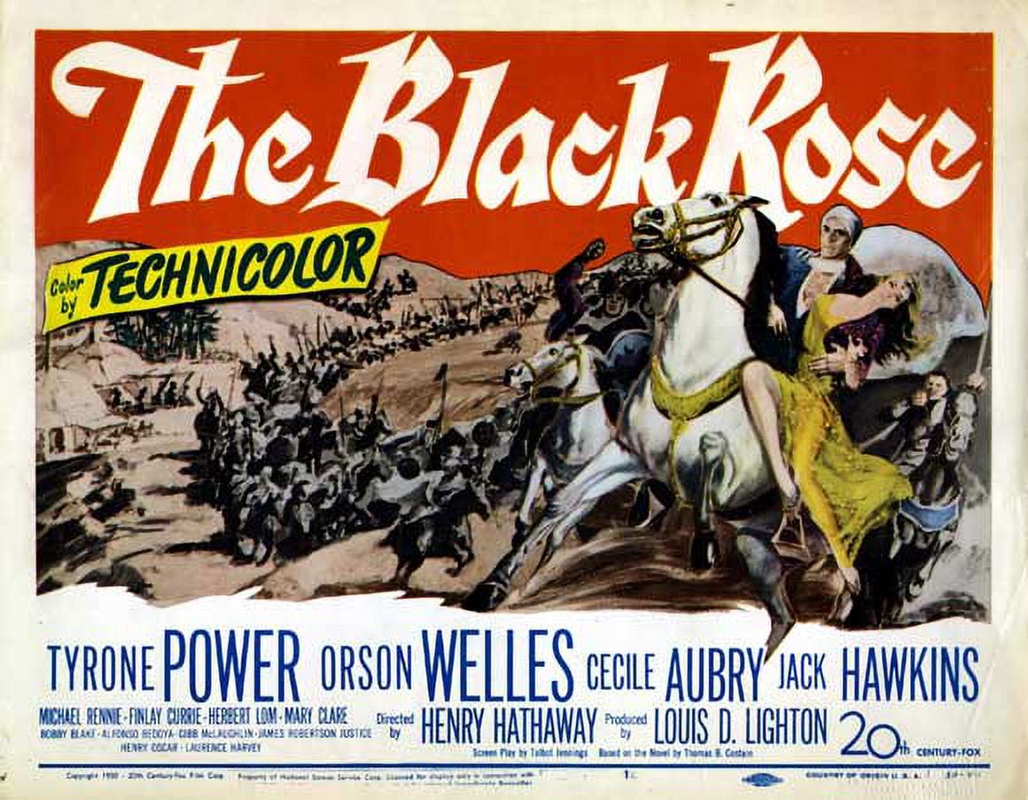 The Black Rose - movie POSTER (Style A) (11" x 14") (1950) - Walmart.com
