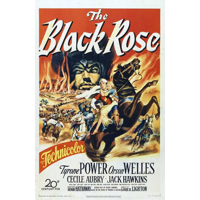 The Black Rose - movie POSTER (Style B) (27" x 40") (1950) - Walmart.com