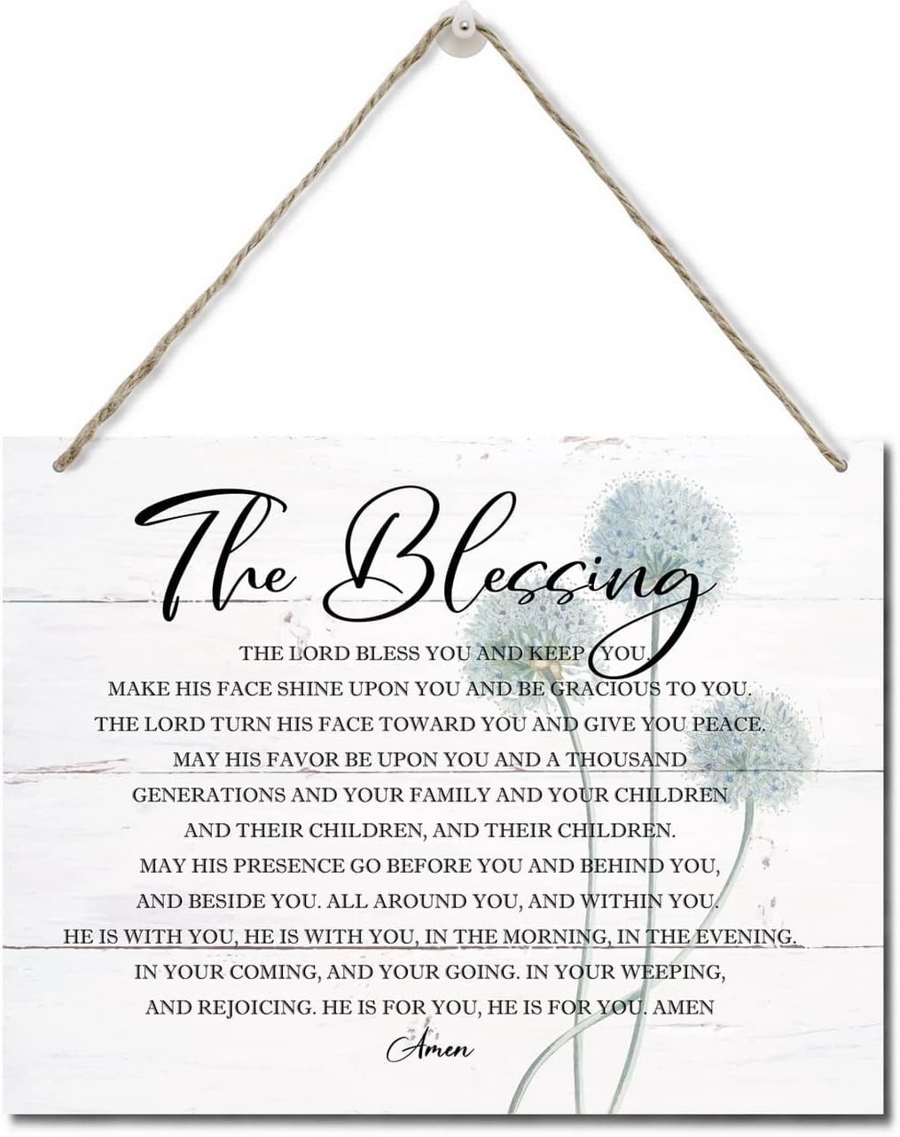 The Blessing Inspirational Quote Decor Sign, Song Lyrics Kari Jobe ...