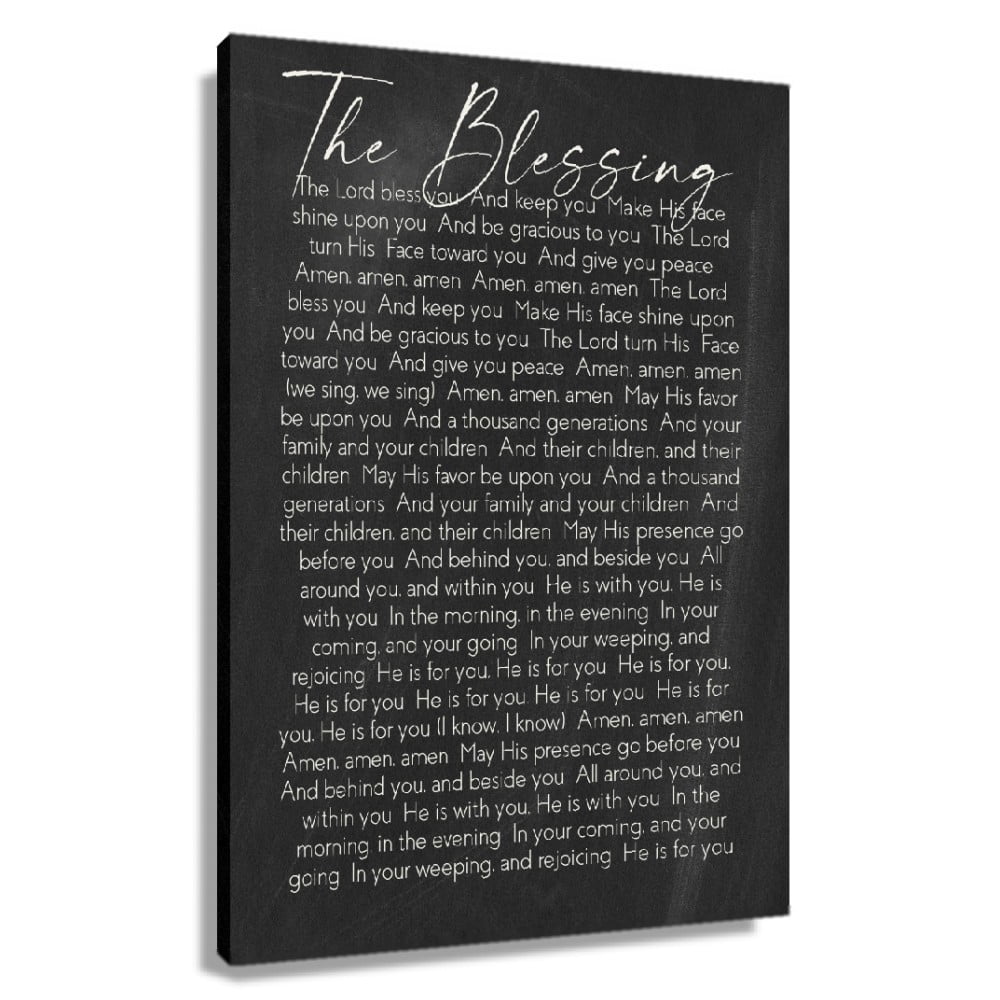 The Blessing Lyrics Wall Art Prints Poster Landscape Wall Living Room ...