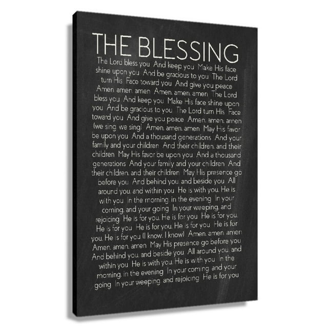 The Blessing Lyrics Wall Art Prints Poster for Bedroom Modern Artwork ...