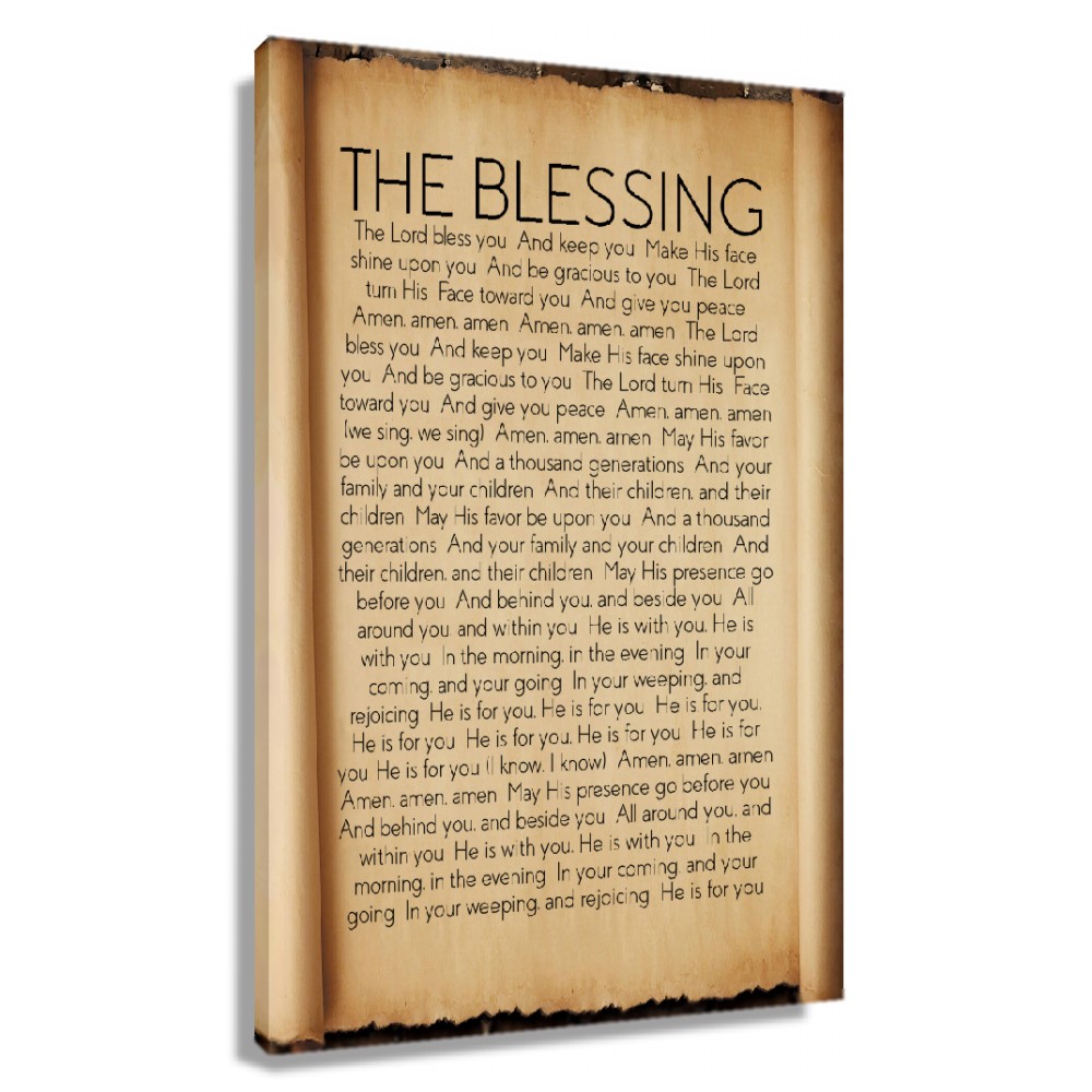 The Blessing Lyrics Wall Art Prints for Living Room Decoration Bedroom ...