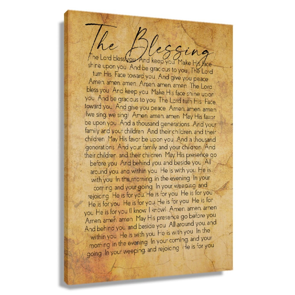 The Blessing Lyrics Wall Art Vintage Prints Poster Nature Pictures for ...