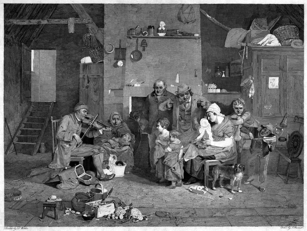 The Blind Fiddler 1806. Nsteel Engraving By John Burnet After The ...