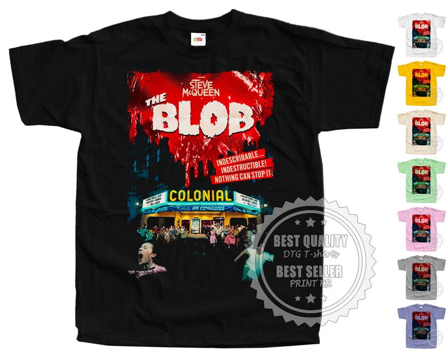 The Blob V3 T SHIRT Horror Movie Poster Colors black white Shirt Sizes S to 5XL - Walmart.com