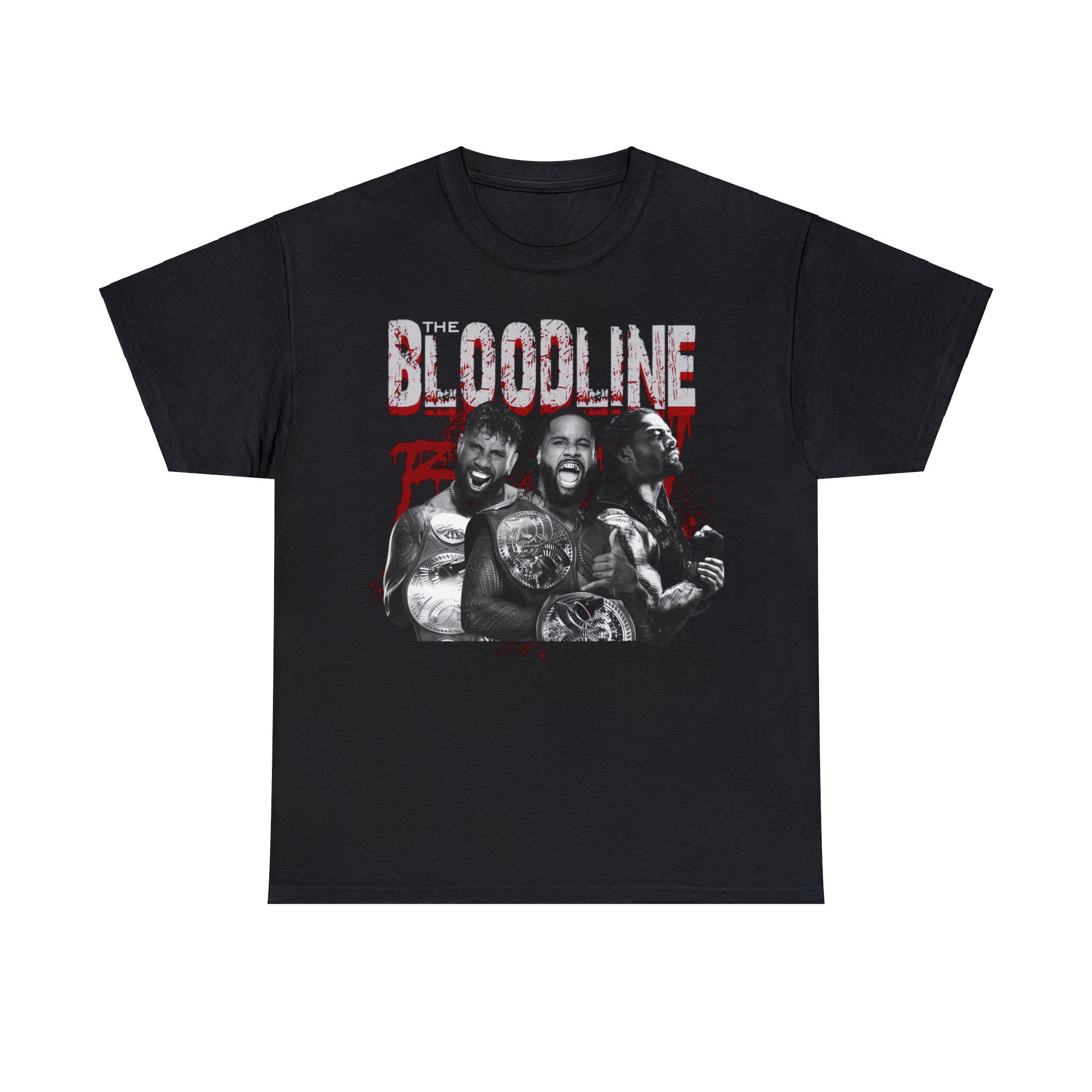 The Bloodline Bloodsport Usos Reigns Black T-shirt - Walmart.com