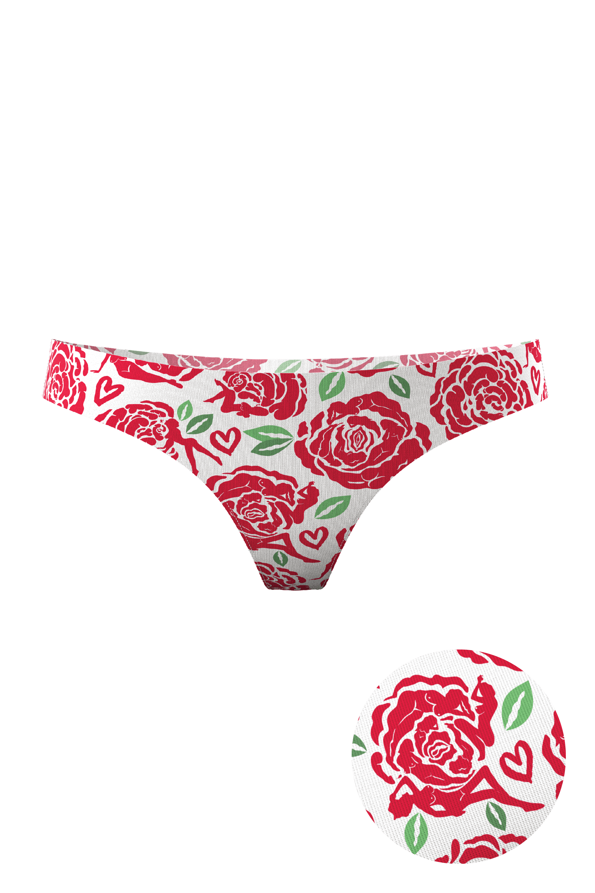 The Bloom With A View - Shinesty Naughty Roses Seamless Thong XS ...